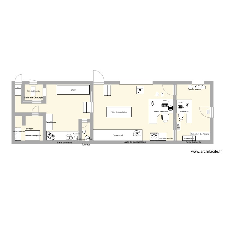 plan clinique - Plan dessiné par carolane2106