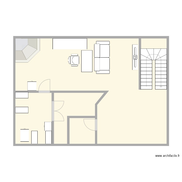 Sous sol - Plan dessiné par D4V1D007