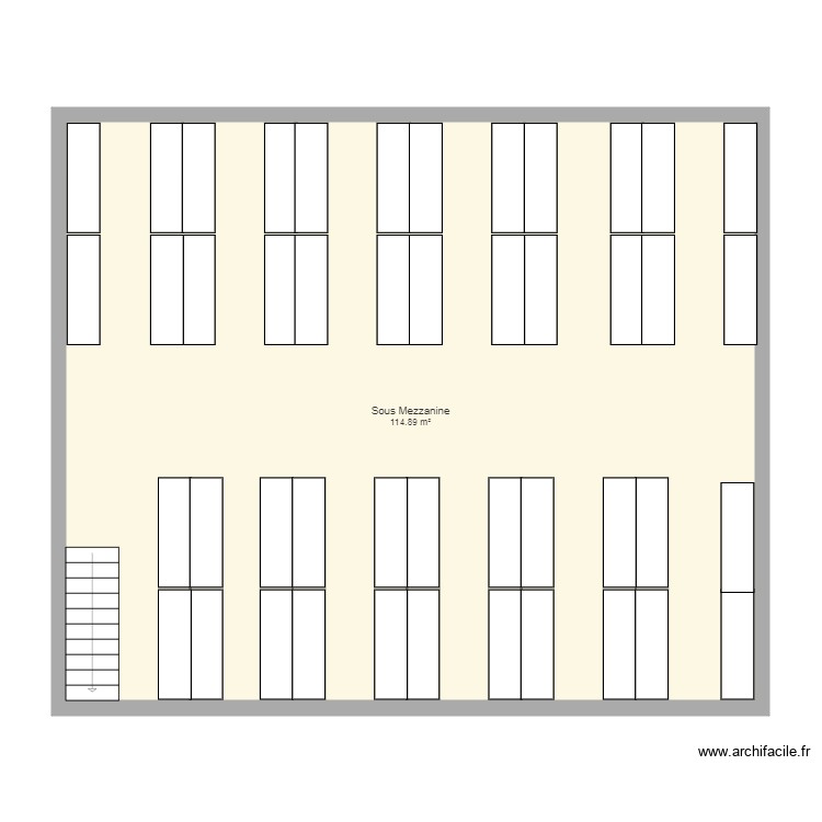 Sous Mazzanine - Plan dessiné par haffem