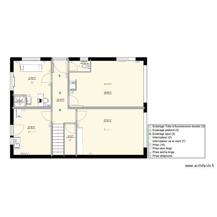 Plan RDC - Plan dessiné par JuS63