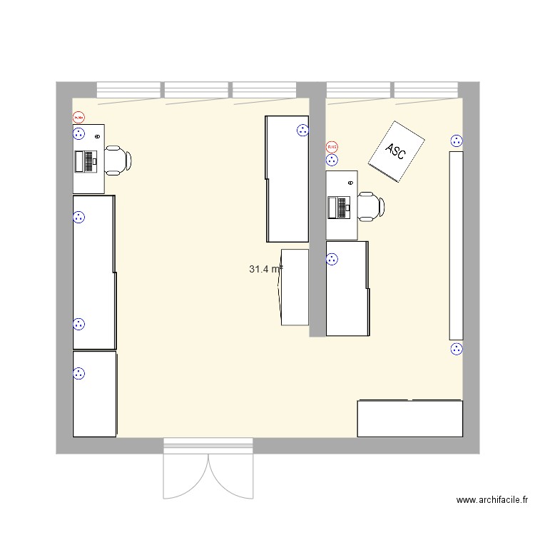 Nouveau Labo - Plan dessiné par l...