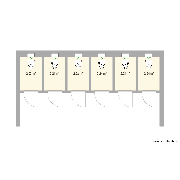 Plan – Ecole 1 sanitaires – Par services... ️ | ArchiFacile