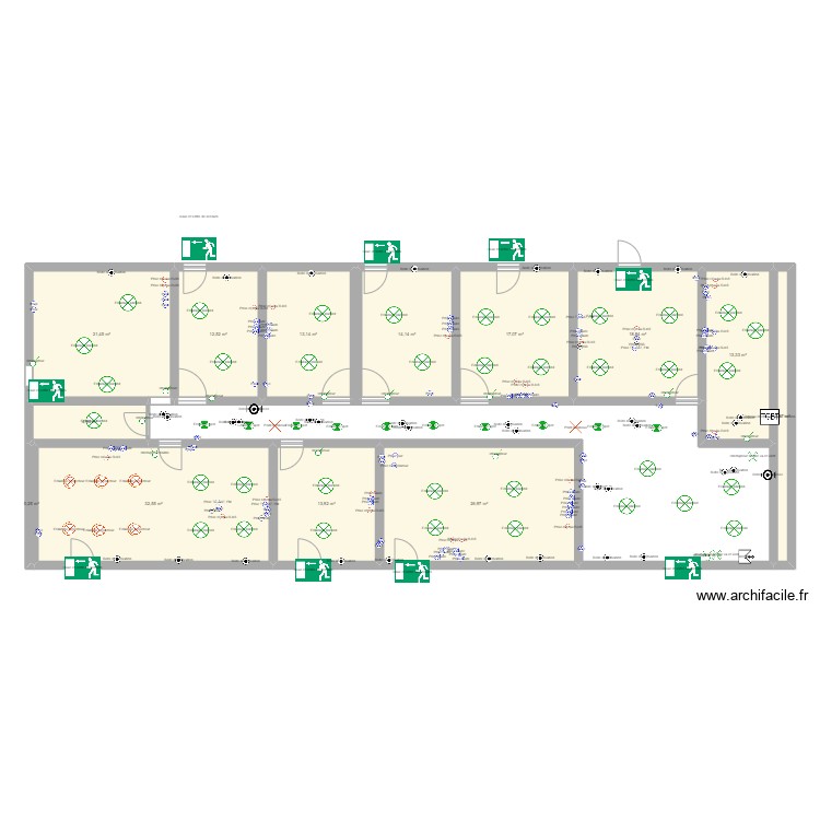 bureau batiment b - Plan dessiné par bureau dave