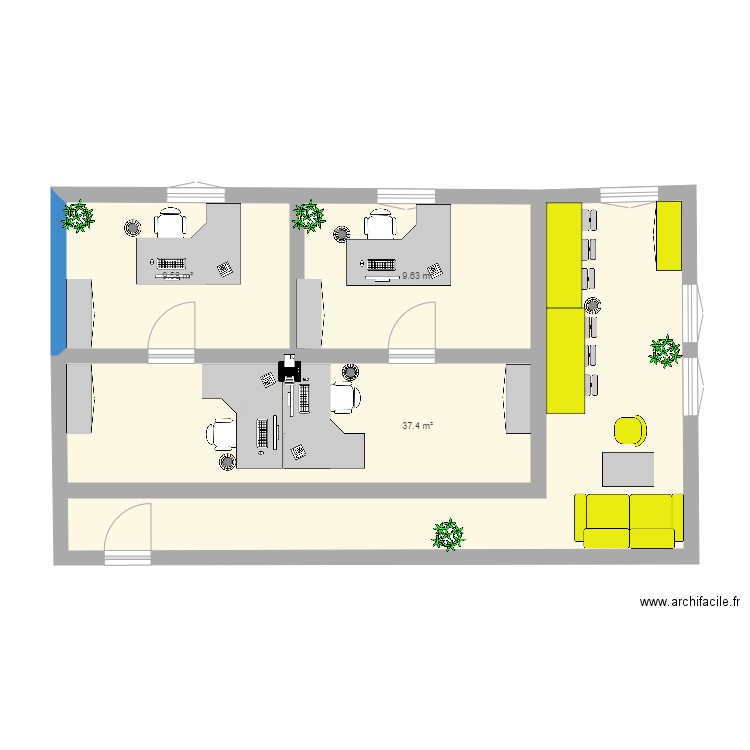 plan bureau 1 - Plan dessiné par yasmine59