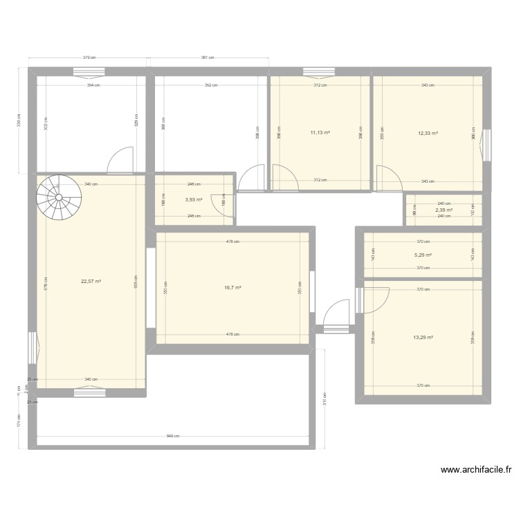 maison - Plan 8 pièces 88 m2 dessiné par wiwi86