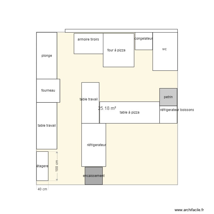 Plan – plan pizzeria pizza et pasta – Par pieke84 ️ | ArchiFacile