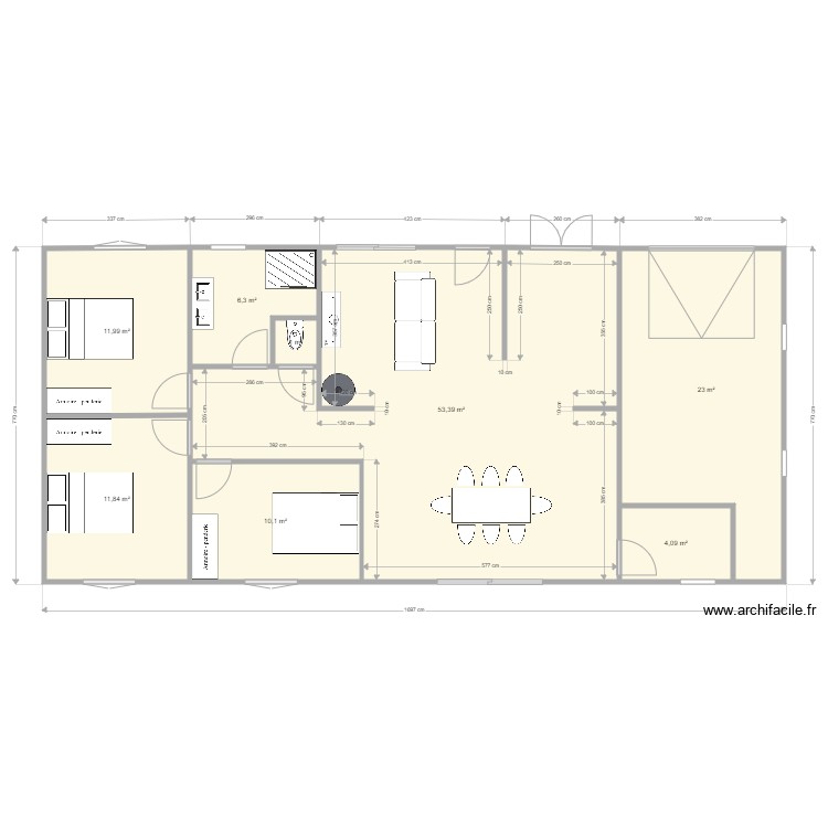 rectangle - Plan dessiné par marionparret