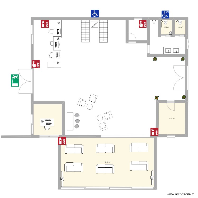 haul - Plan dessiné par aventurier hotel