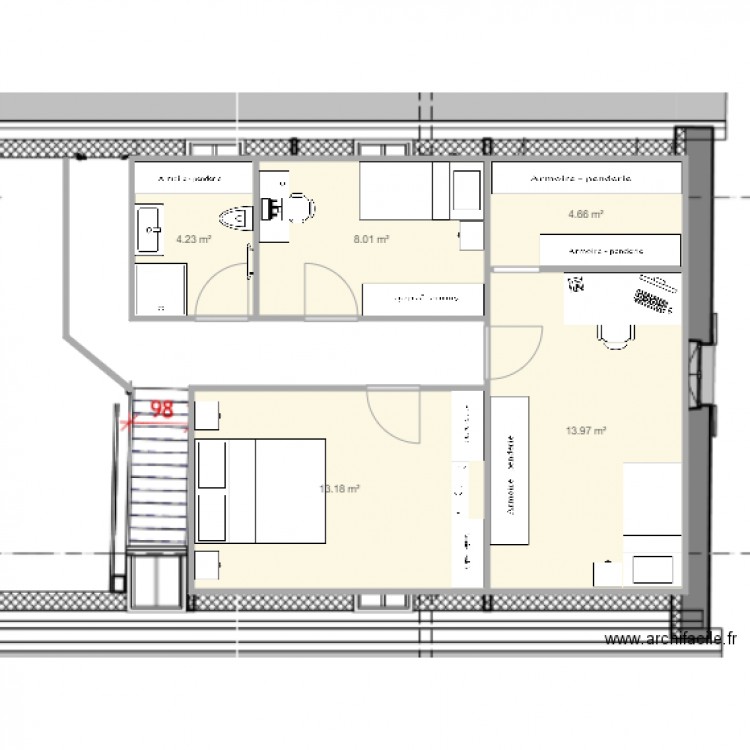 plan comble - Plan dessiné par david arnold