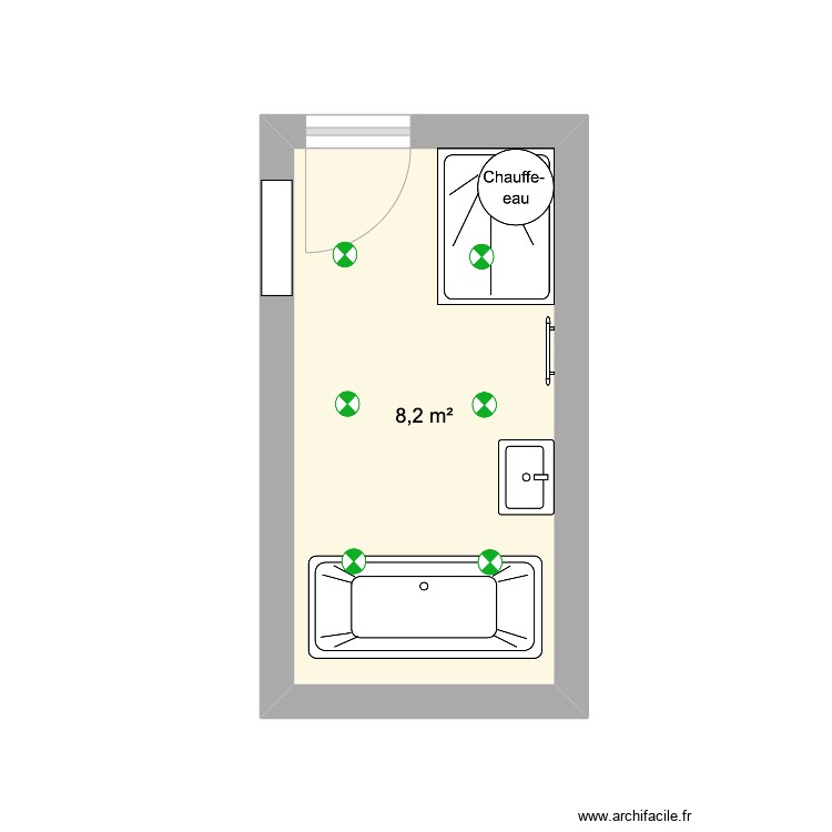 sdb - Plan dessiné par niiack