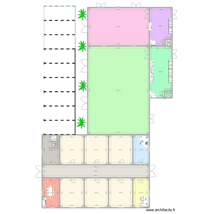 Ecole - Plan 16 pièces 443 m2 dessiné par Giovannissa