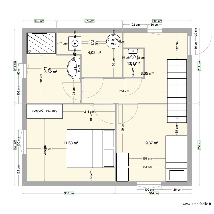 plan rdc 18/05 - Plan dessiné par phil66Zz
