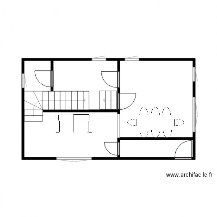 RDC VILLA 1 - Plan dessiné par elisa2310