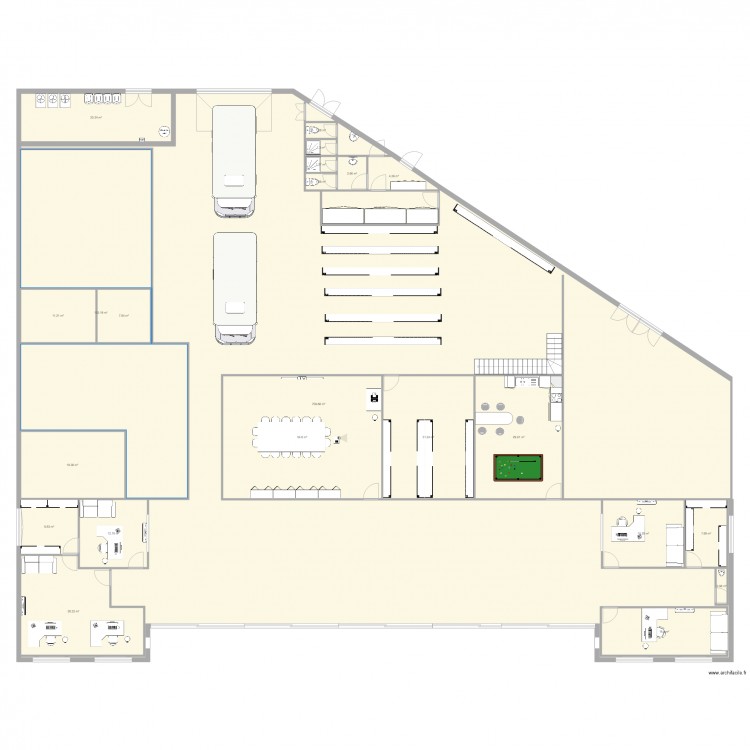 Plan Dépot - Plan 23 pièces 1101 m2 dessiné par yamandylan5