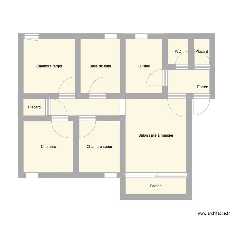 dom - Plan 12 pièces 49 m2 dessiné par tibaud