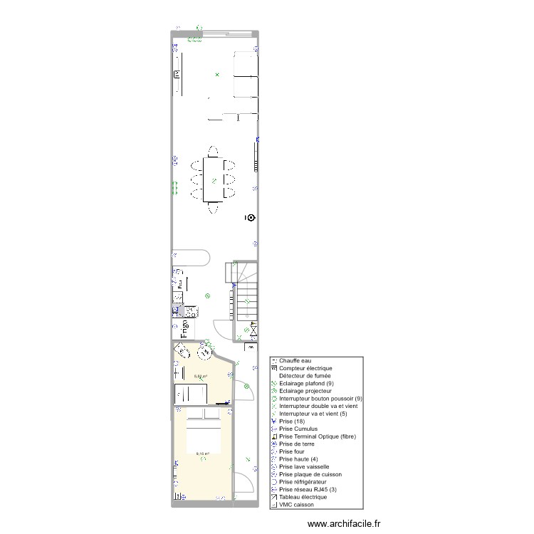Roubaix cartigny RDC - Plan dessiné par mstar