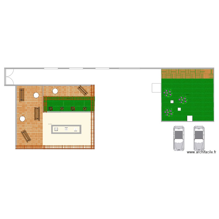 Espaces verts - Plan dessiné par melinaternisien