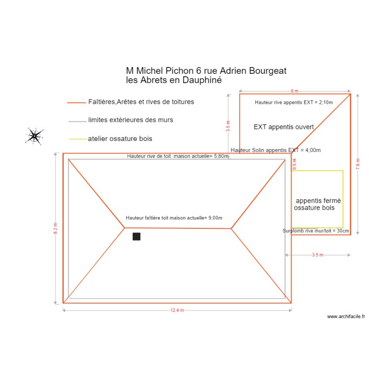 plan toitures - Plan dessiné par dosto70