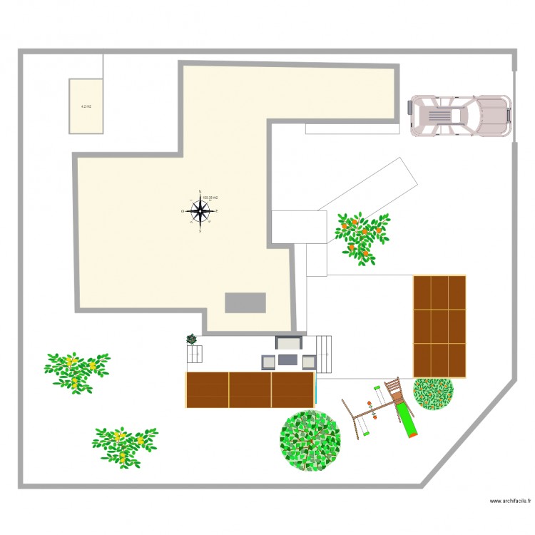 terrain - Plan dessiné par carchereux