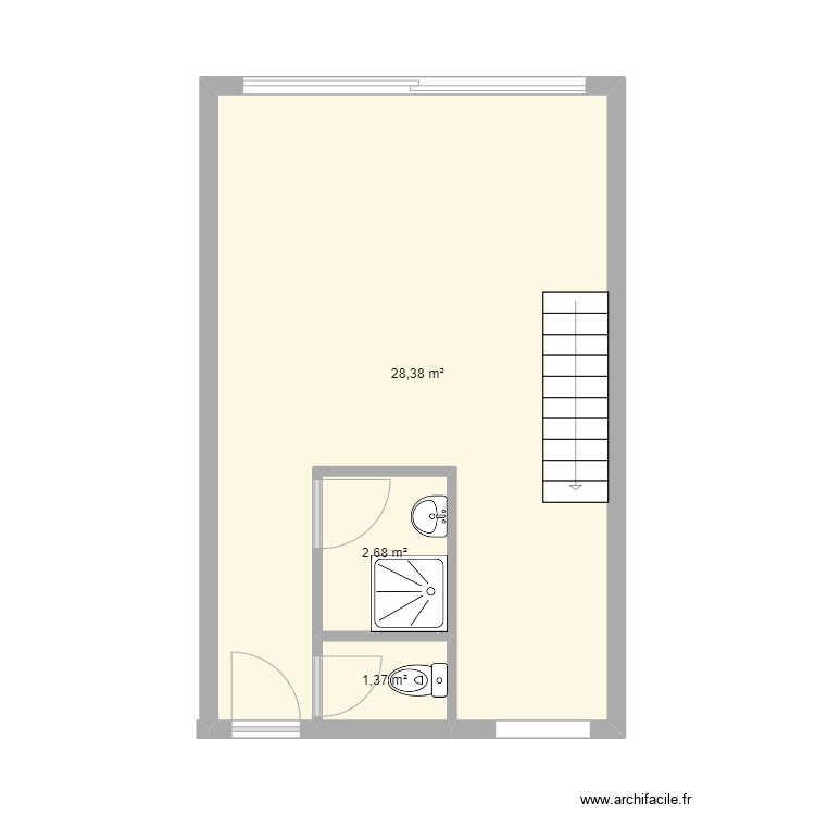 sci1 - Plan 3 pièces 32 m2 dessiné par dufaur