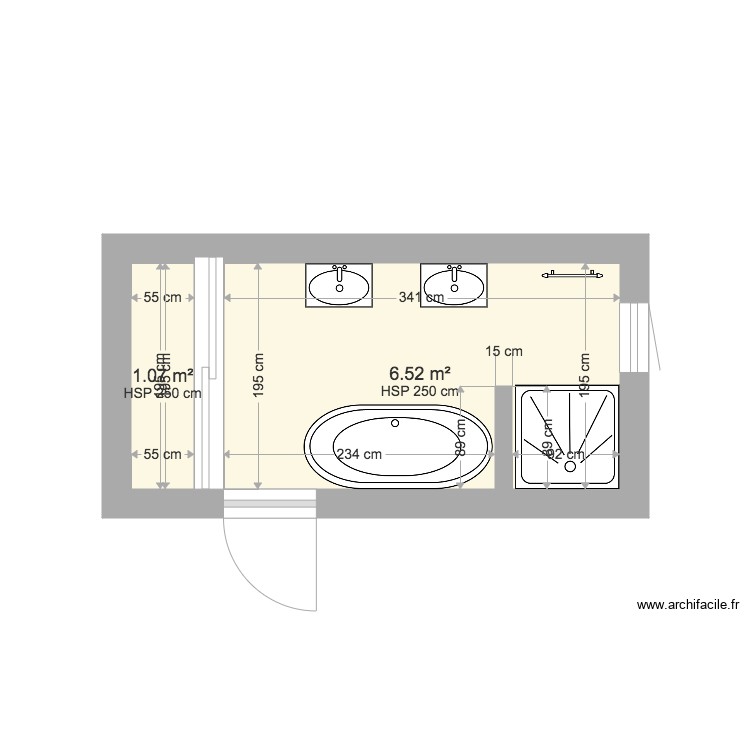 Plan – SDB – Par stelneon ️ | ArchiFacile