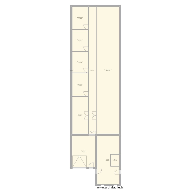 Rage room - Plan dessiné par Archifou2
