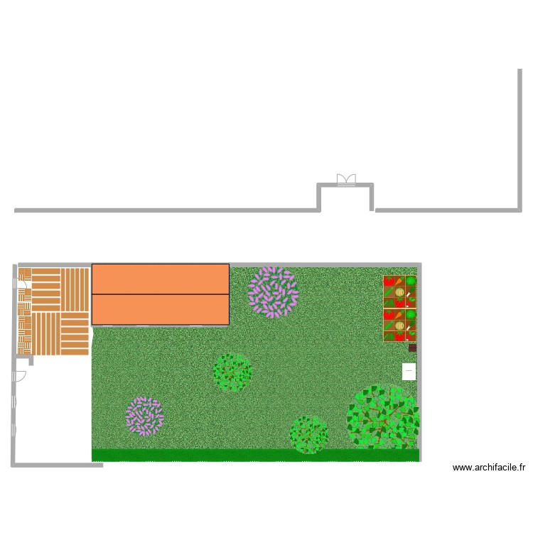 jardin crèche - Plan dessiné par creche leonceaux