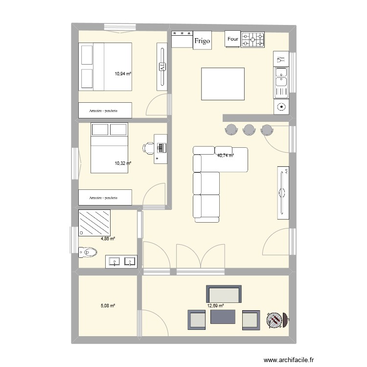 Plan – plan R1 – Par BOINAMADI ️ | ArchiFacile