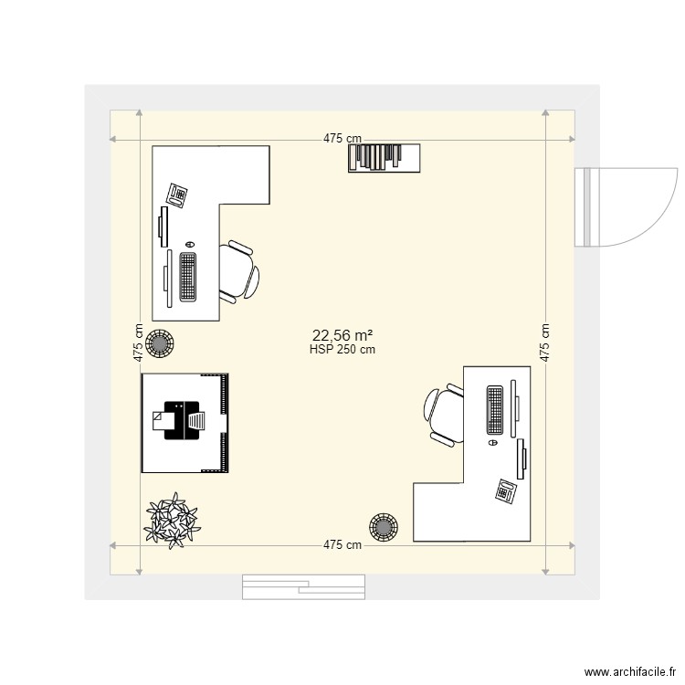 Plan bureau - Plan dessiné par DS2093