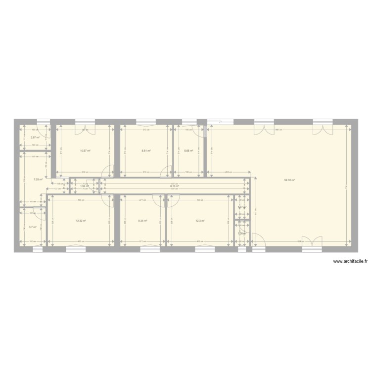 Plan – Plan maison et new extension avec cotes – Par nousde ️ | ArchiFacile