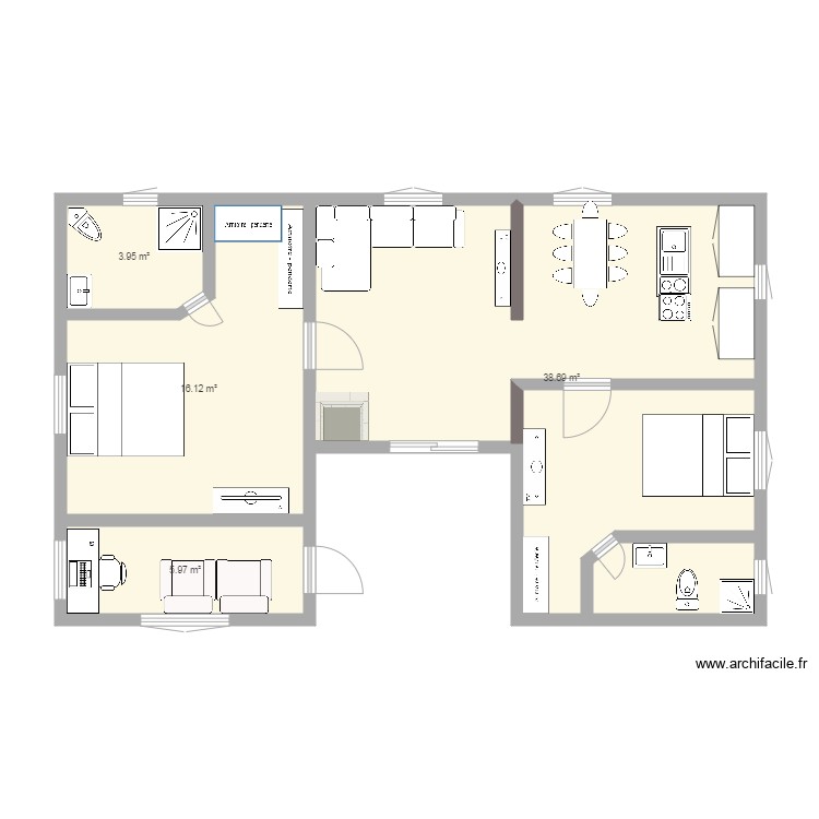 Plan – MAISON DE FERME – Par zizou2808 ️ | ArchiFacile