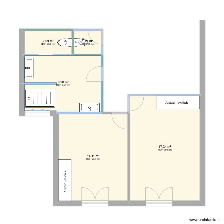 sdb - Plan dessiné par jmlefol