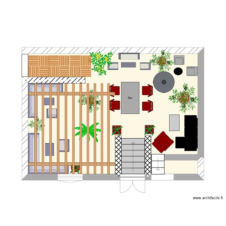 Terrasse NM - Plan dessiné par AnthoNM