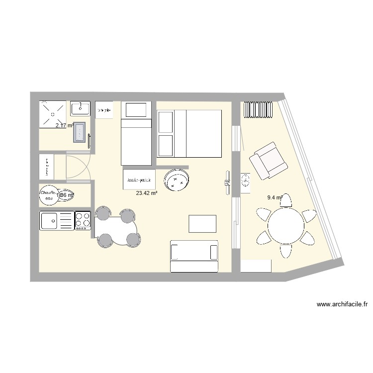 Projet Cagne sur mer - Plan dessiné par JOC3873