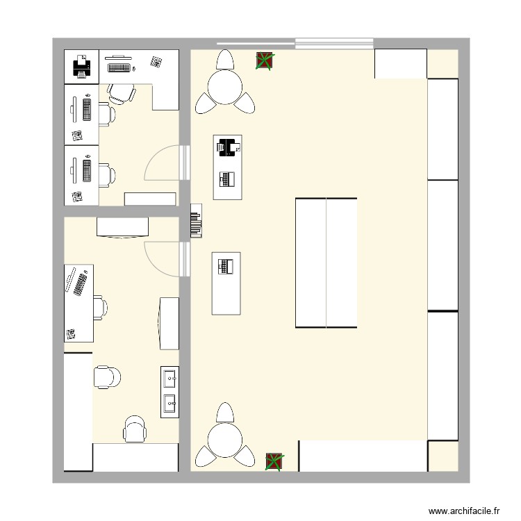 bijouterie - Plan 3 pièces 85 m2 dessiné par laura130