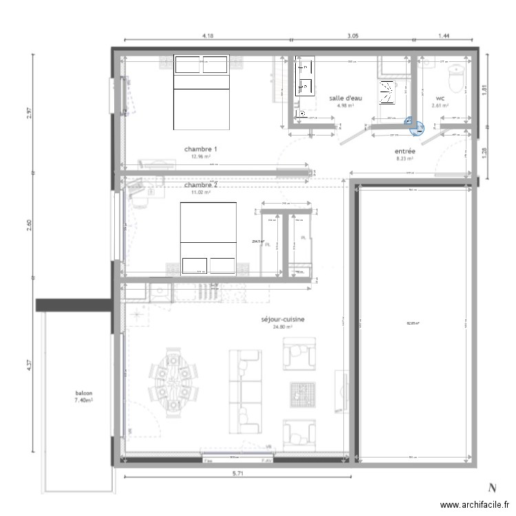montage - Plan dessiné par mgio