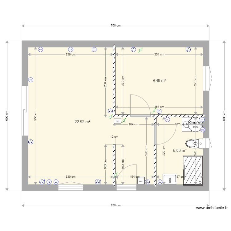 Plan – Plan garage Electricité – Par Garambar ️ | ArchiFacile