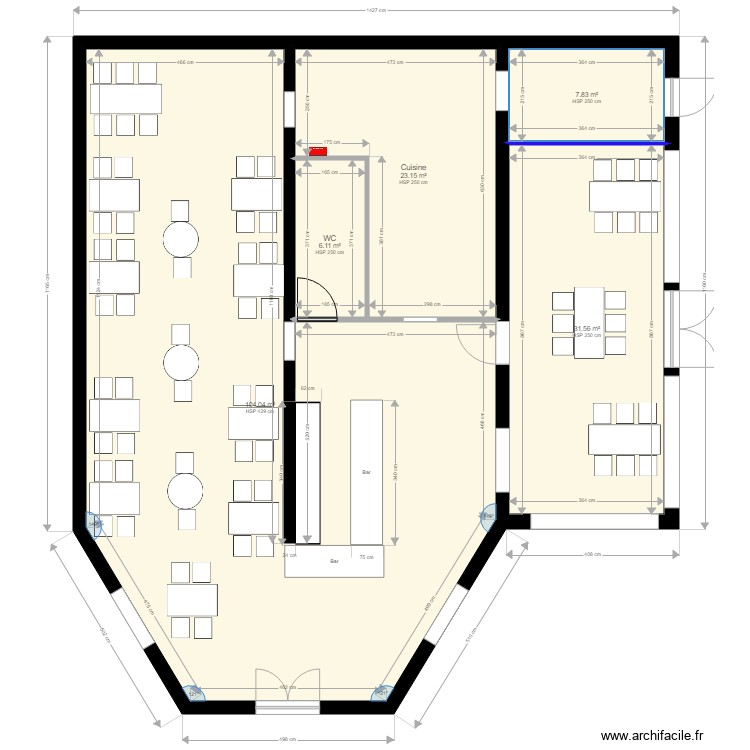 Plan – Restaurant – Par DamsAurel ️ | ArchiFacile
