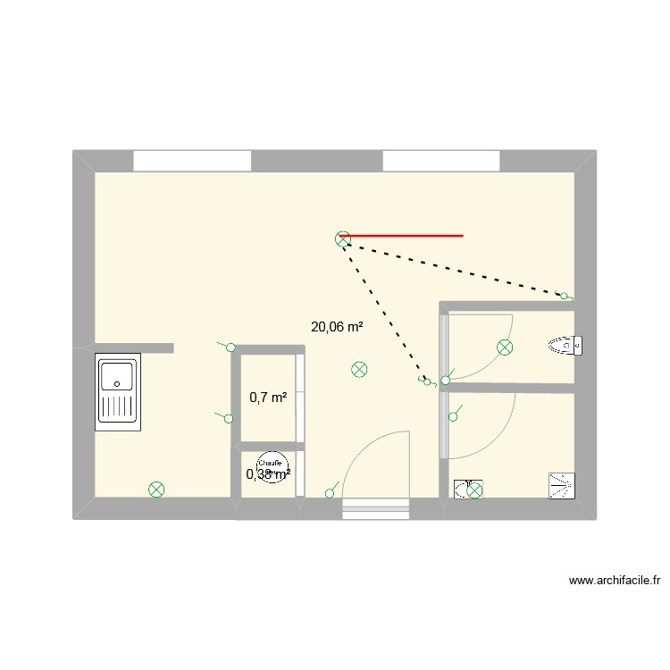 prise de courant - Plan dessiné par math1