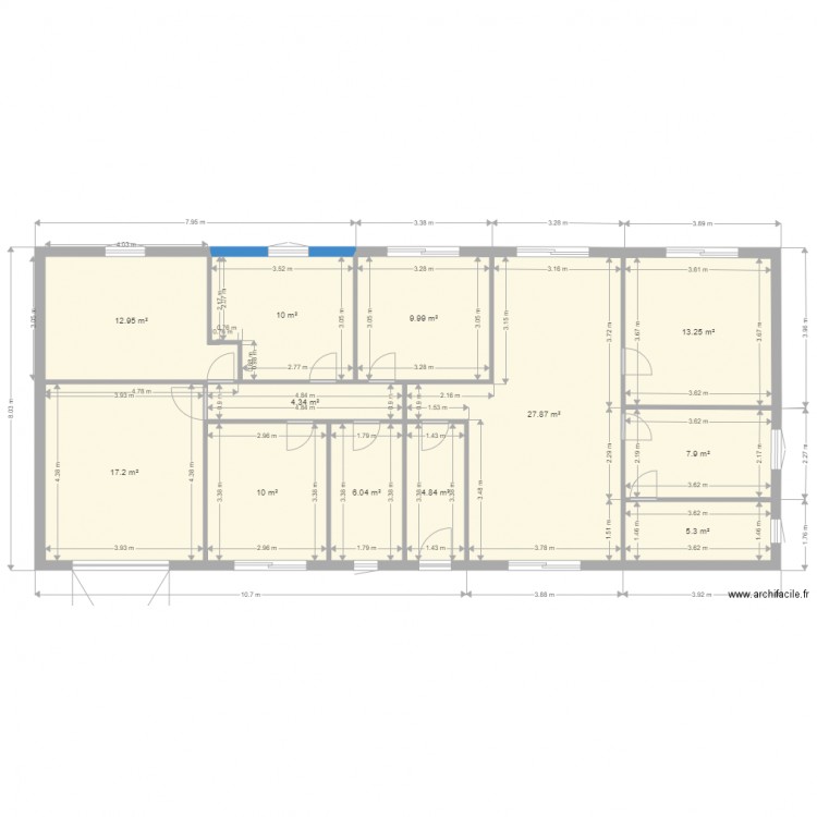 rectangle - Plan dessiné par EMIKA