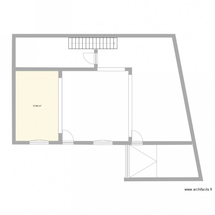 maison rdc - Plan dessiné par gutielec