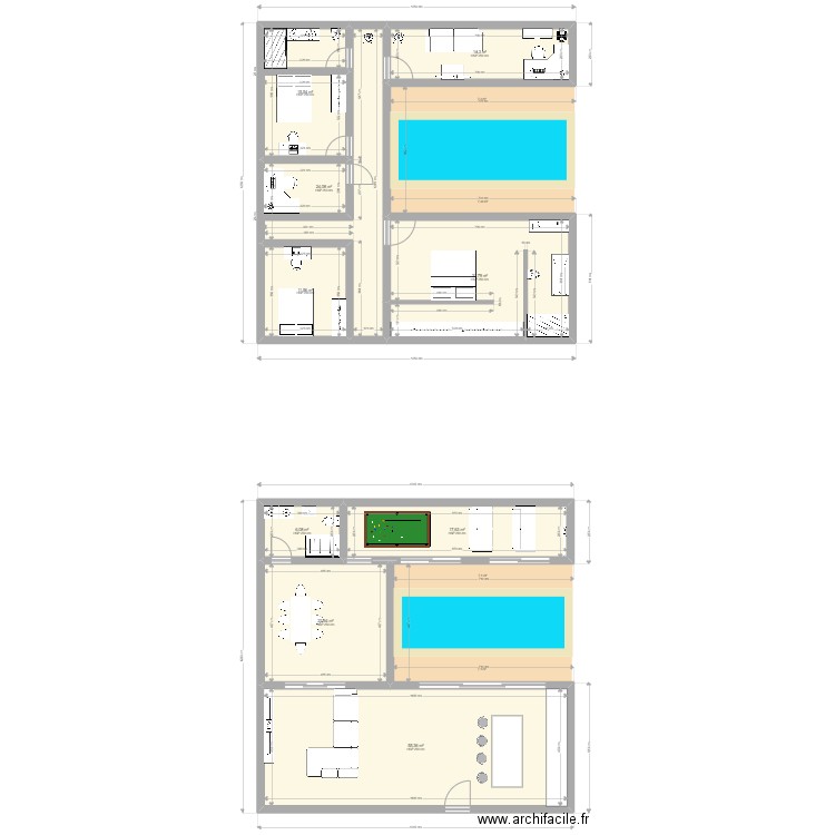 MAISON CONTAINER - Plan 9 pièces 199 m2 dessiné par Dydy_sb