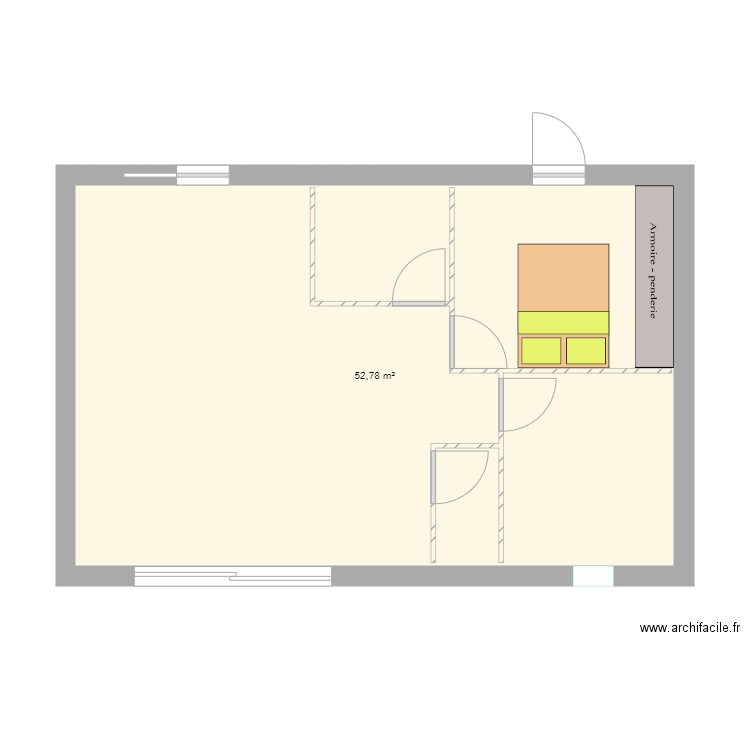 T3 labenne - Plan dessiné par benoitkis40