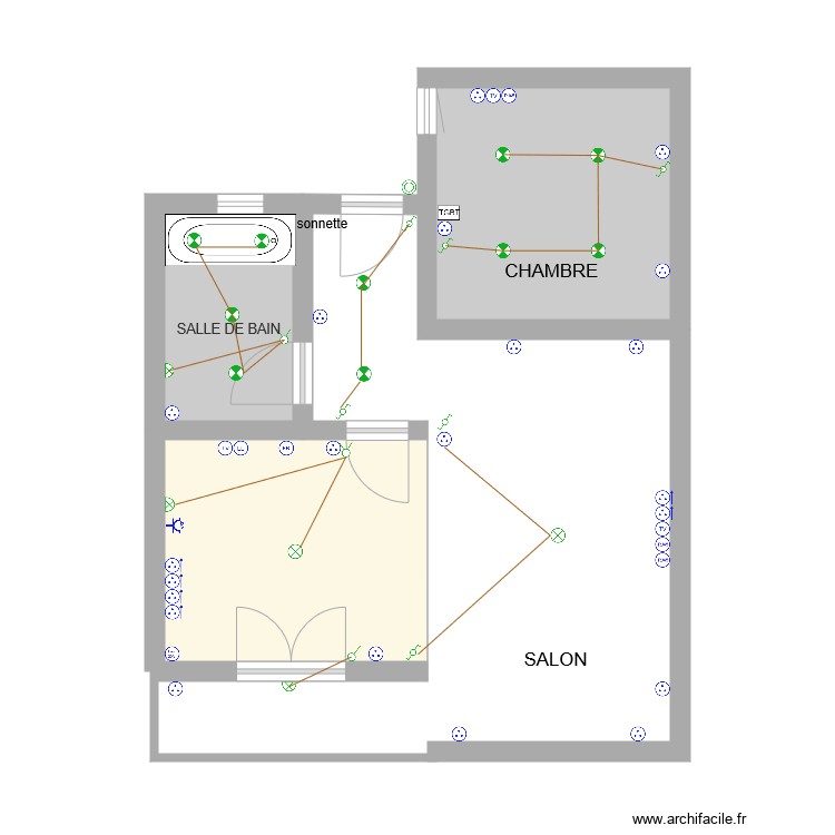 Plan électrique - Plan dessiné par A...