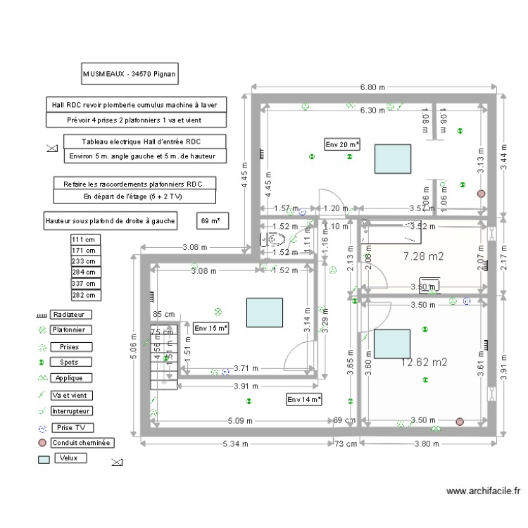 pignan edf - Plan dessiné par manda