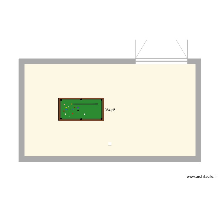 billard - Plan dessiné par benchinois