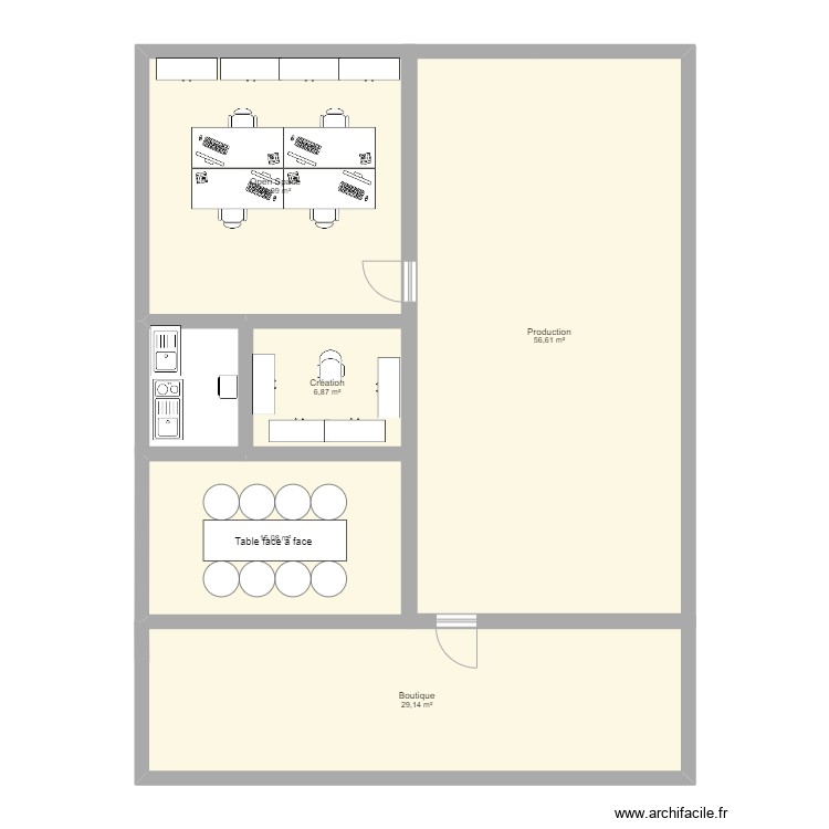 Essais - Nouveau locaux - Plan dessiné par Lionel AW