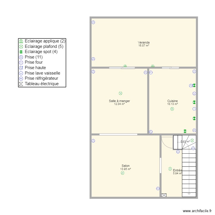 Croisic RdC Elec - Plan dessiné par cycycy91