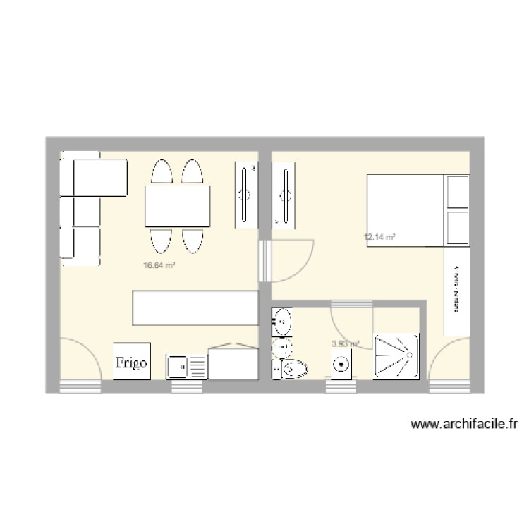loft - Plan dessiné par anthony henry