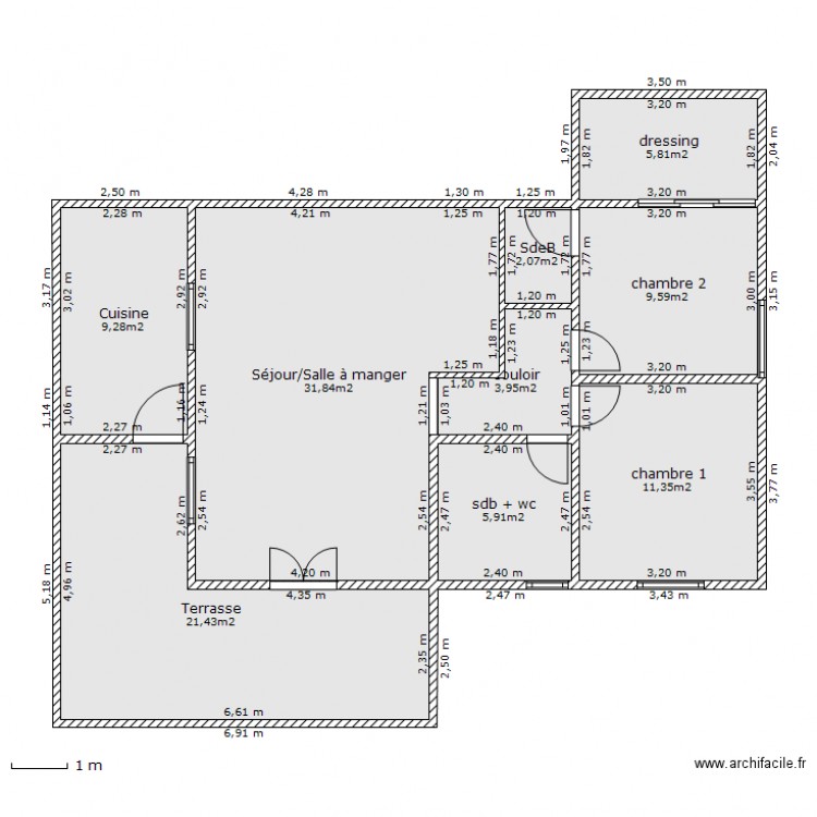 PLAN F2 F4 - Plan dessiné par pat97224
